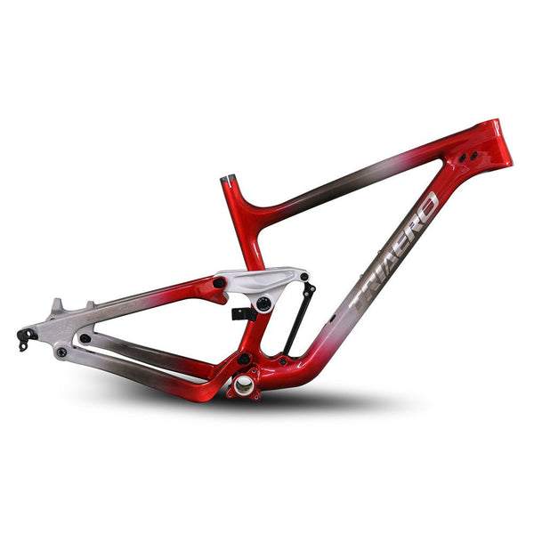130mm Travel Full Suspension Carbon Trail MTB Frame P1 – Triaero